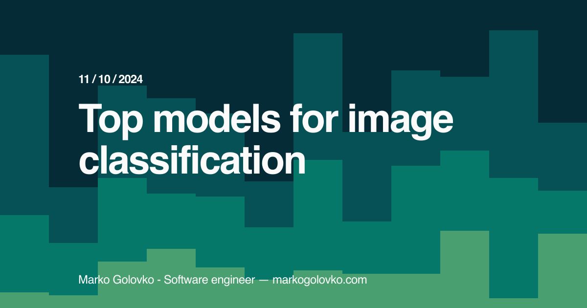Top models for image classification